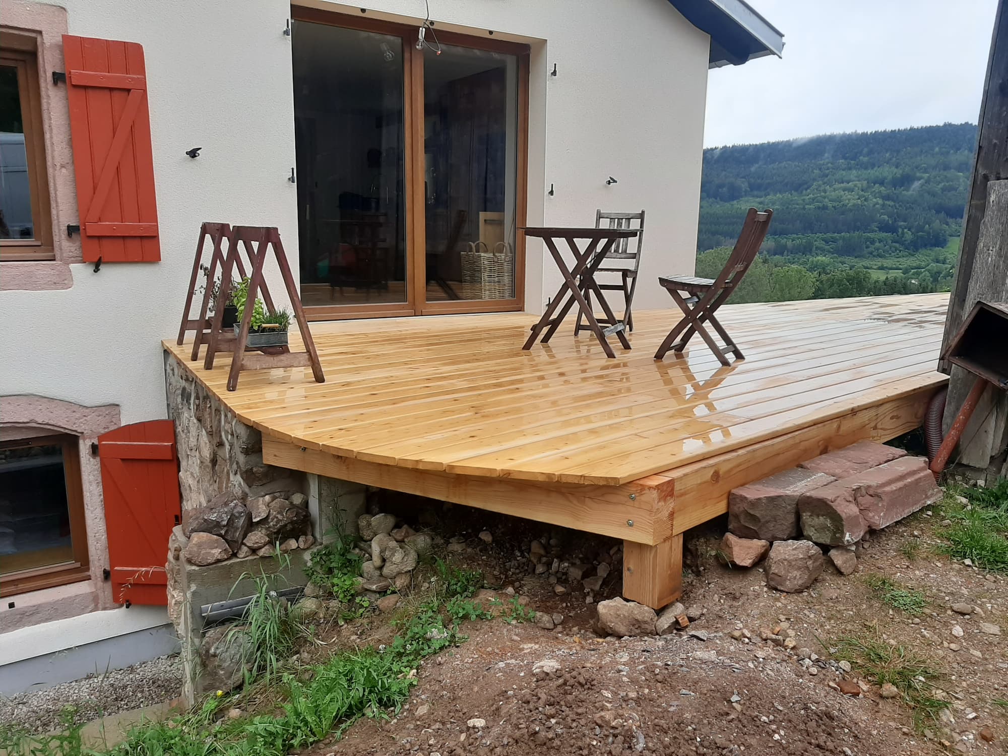 Pose de Terrasses en Bois & en Dalles - Sélestat & Saint-Dié-des-Vosges